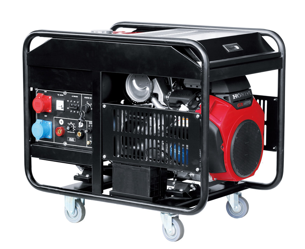 10.0KW Max Power Three Phase Generator , Welding Generator Set 25L Fuel ...