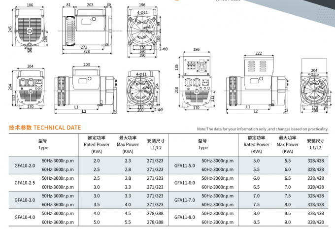 Italy Type Brush Brushless Alternator
