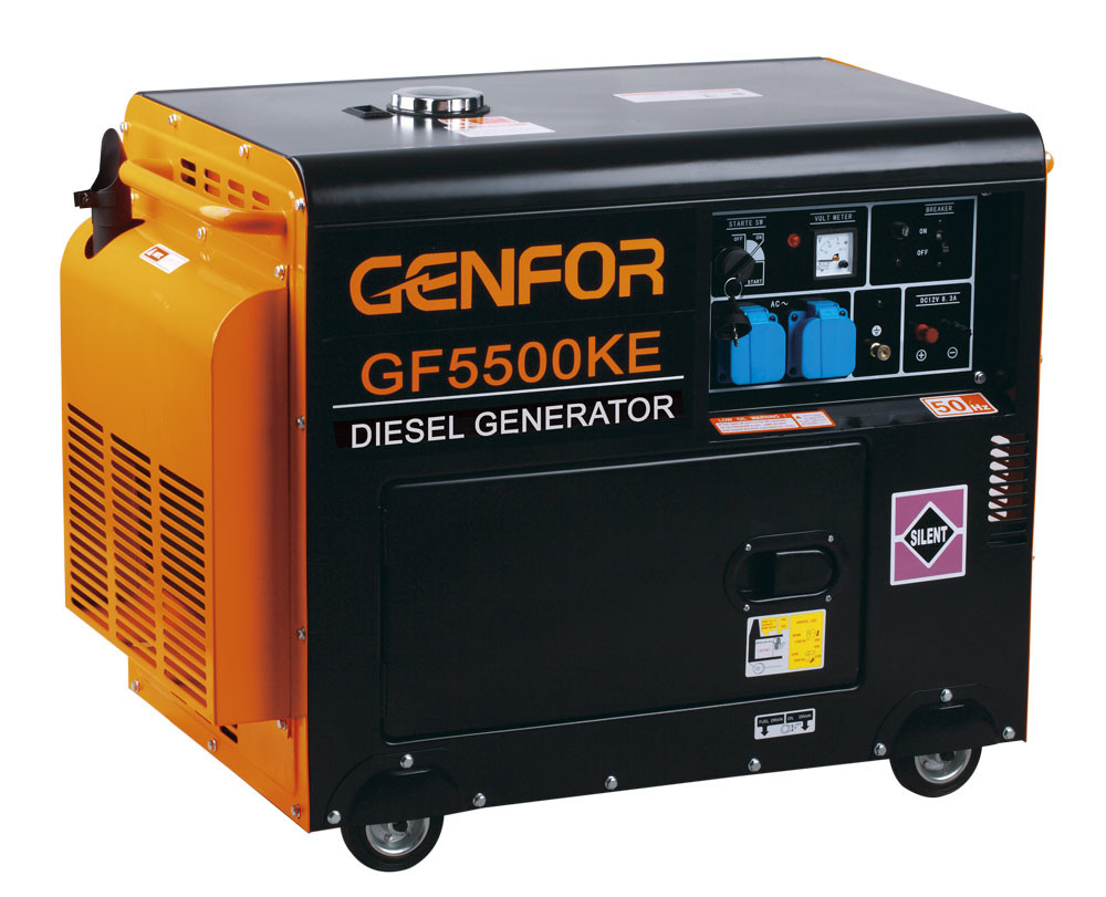 7KW Silent Diesel Generator 100% Standard Power Output Genset Powered ...